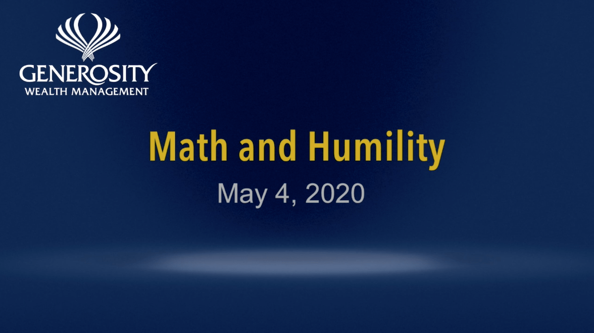 Math and Humility - Generosity Wealth